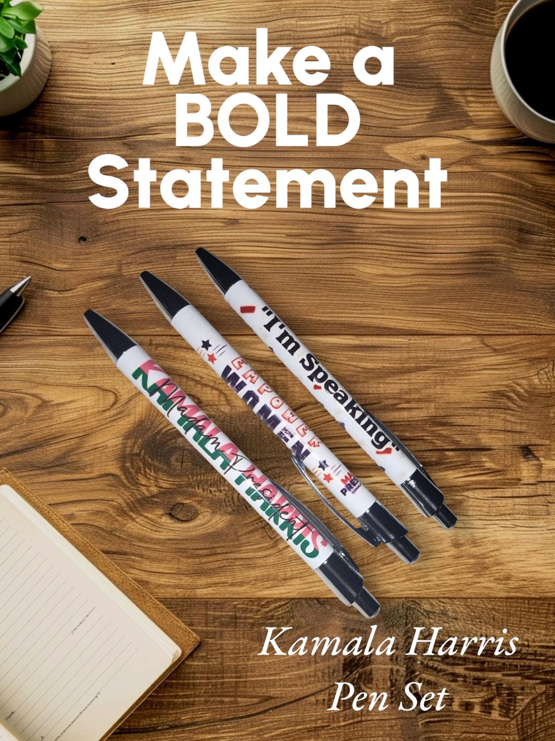 Kamala Harris Pen Set i'm Speaking empowered Women and madam President ...