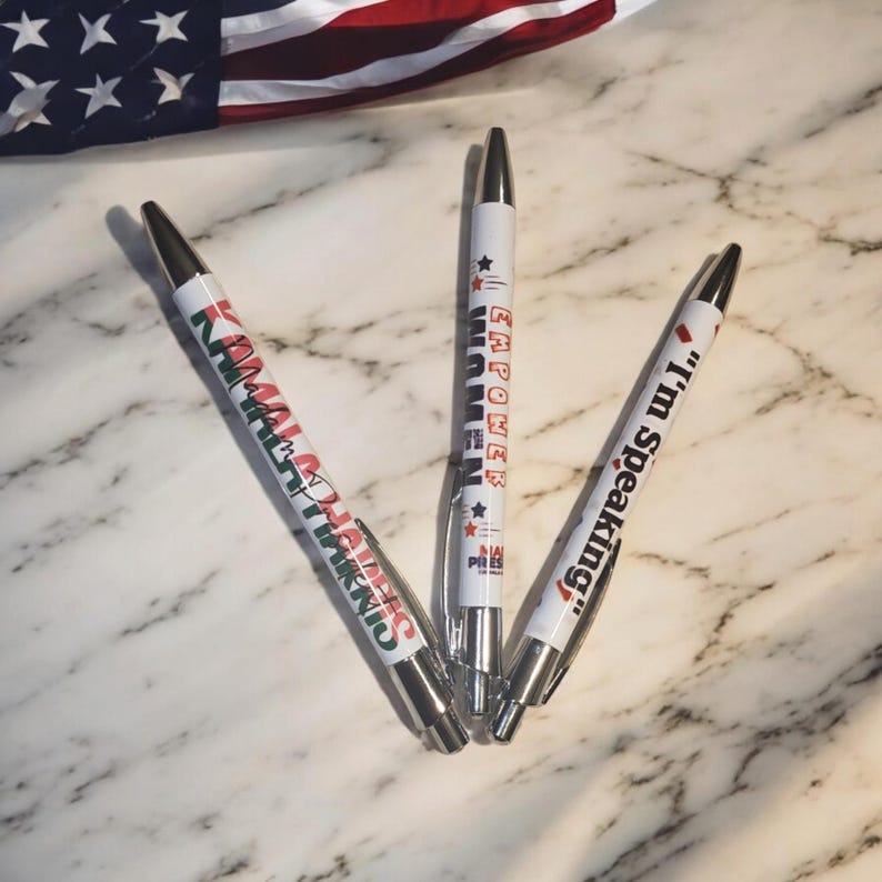 Kamala Harris Pen Set i'm Speaking empowered Women and madam President ...