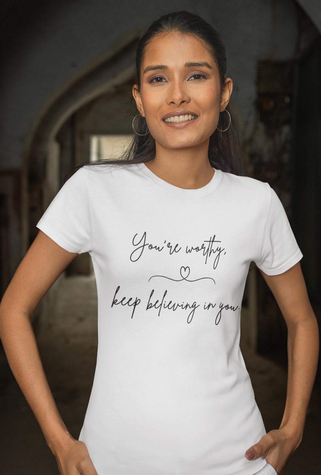 You're Worthy T-shirt, Inspirational Quote, Women's Mental Health - Etsy