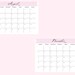 2024 Printable Calendar - Pink - Etsy