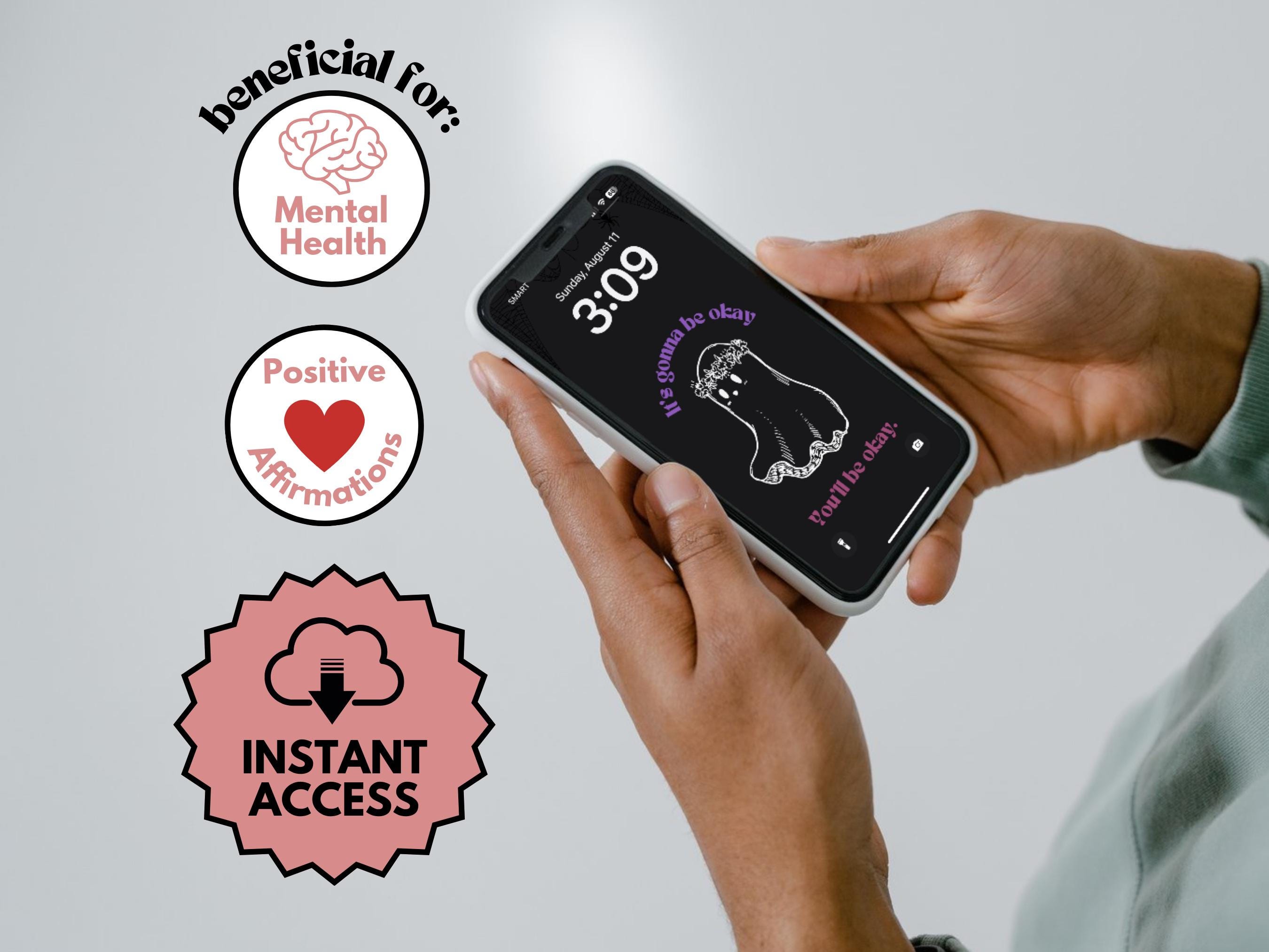 IPhone Wallpaper Positive Affirmations Phone Lock Screen Ios Tablet ...