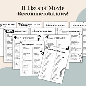 Digital Printable Movie Review Journal for Movie Lovers Cinema Watching ...