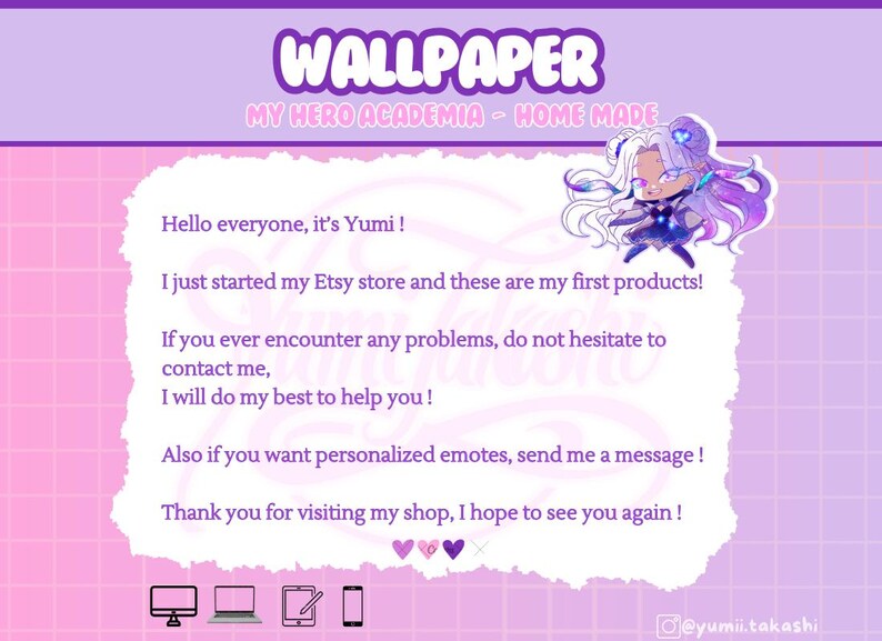 Wallpaper Wallpaper My Hero Academie MHA Phone, Tablet, Laptop ...