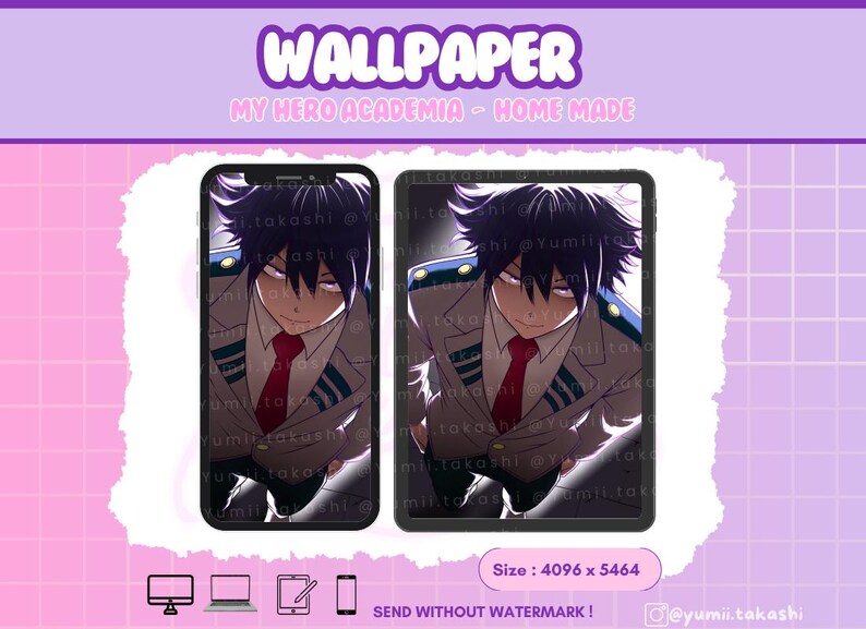 Wallpaper Wallpaper My Hero Academie MHA Phone, Tablet, Laptop ...