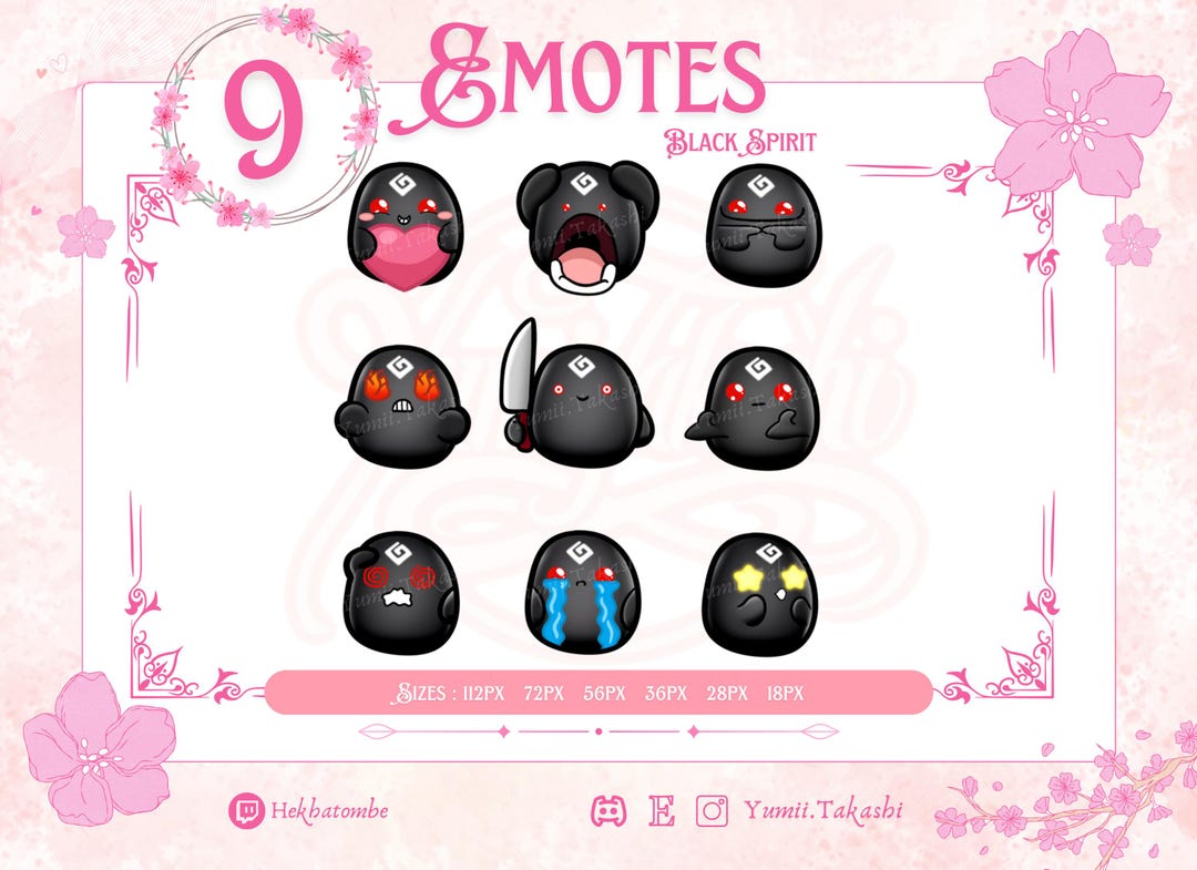 Pack (lot of 9 Emotes) for Discord/youtube/twitch: Sub Badges, Emoticon ...