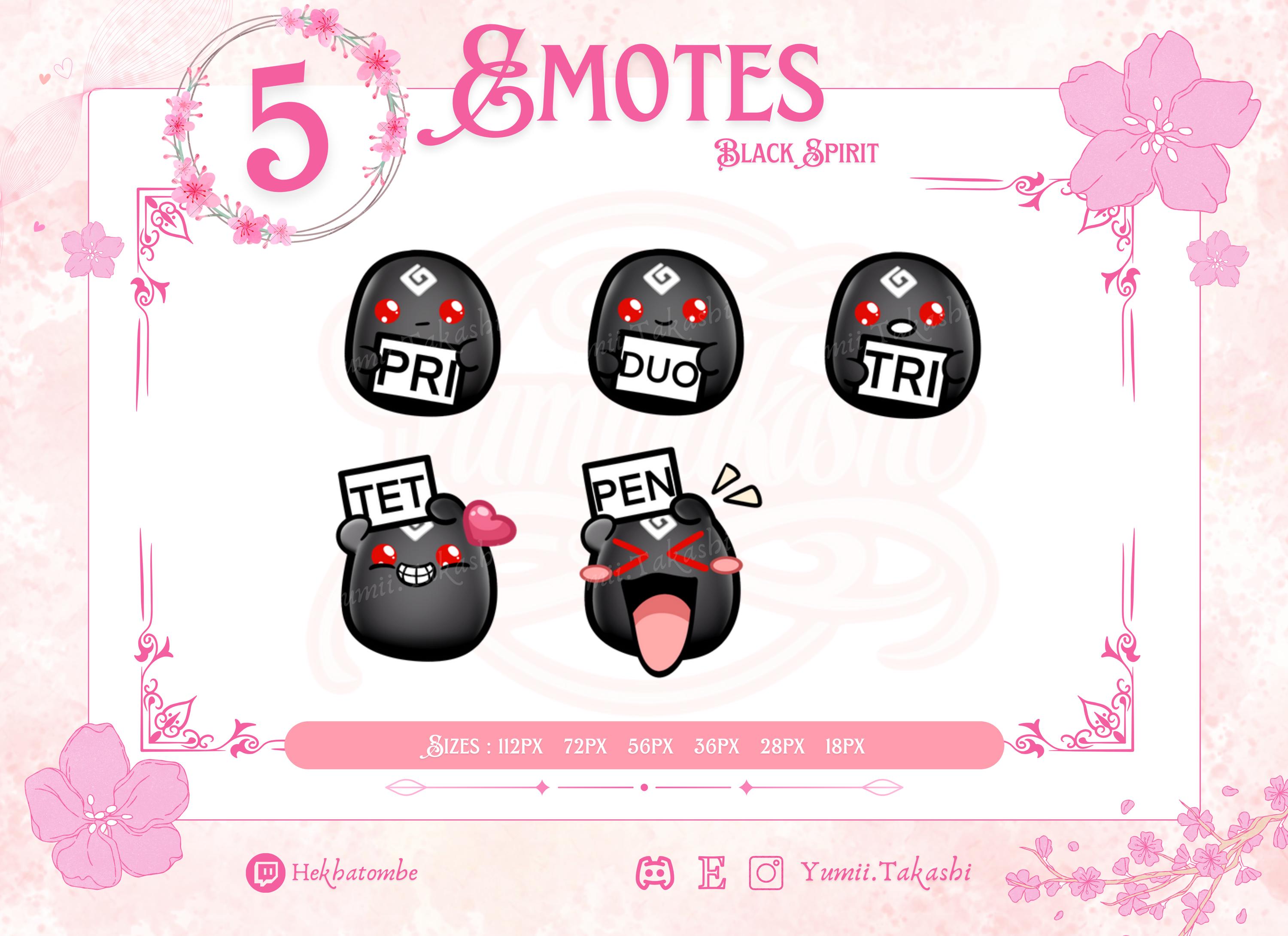 Pack (set of 5 Emotes) for Discord/youtube/twitch: Sub Badges, Emoticon ...