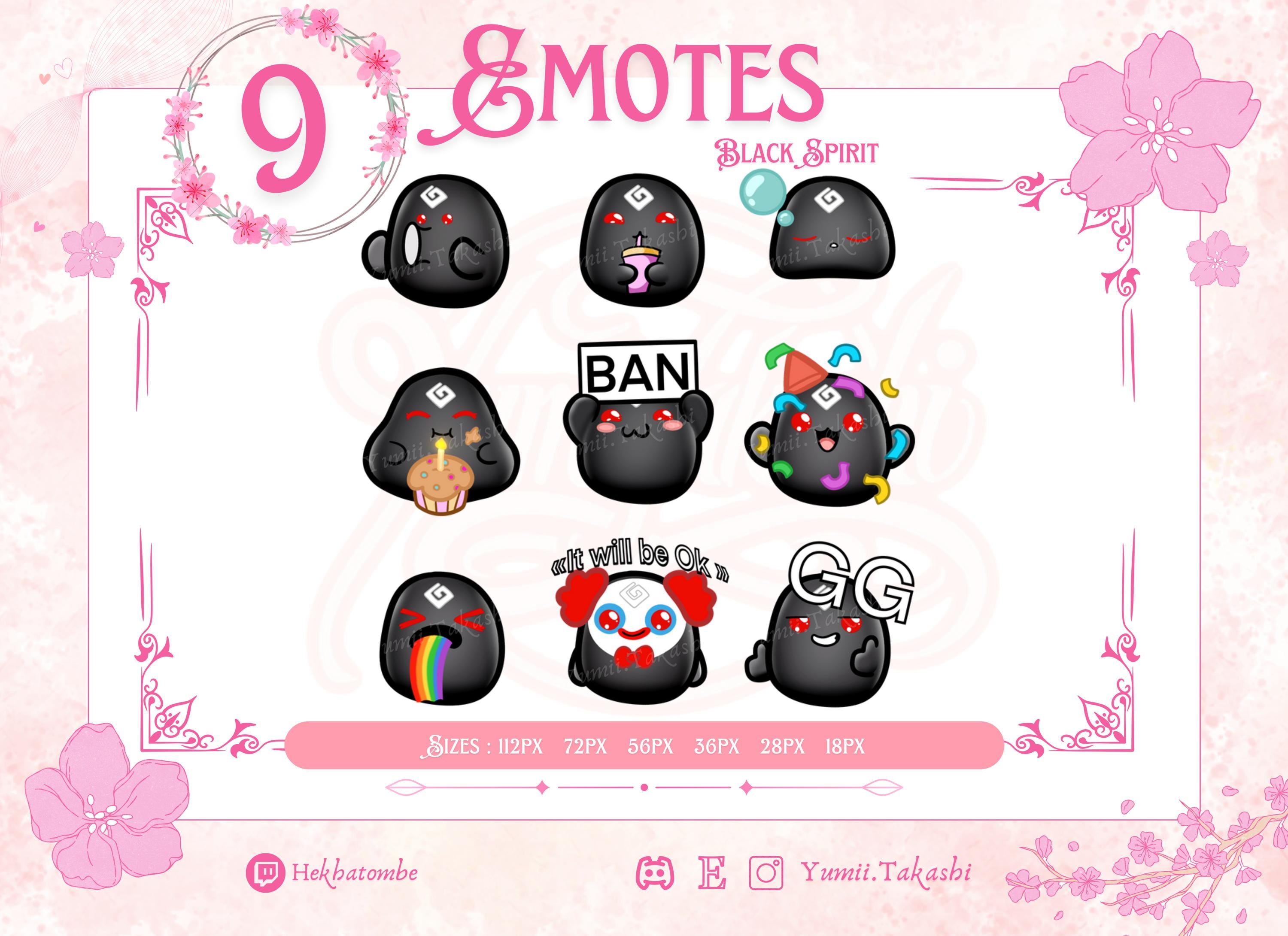 Pack (lot of 9 Emotes) for Discord/youtube/twitch: Sub Badges, Emoticon ...