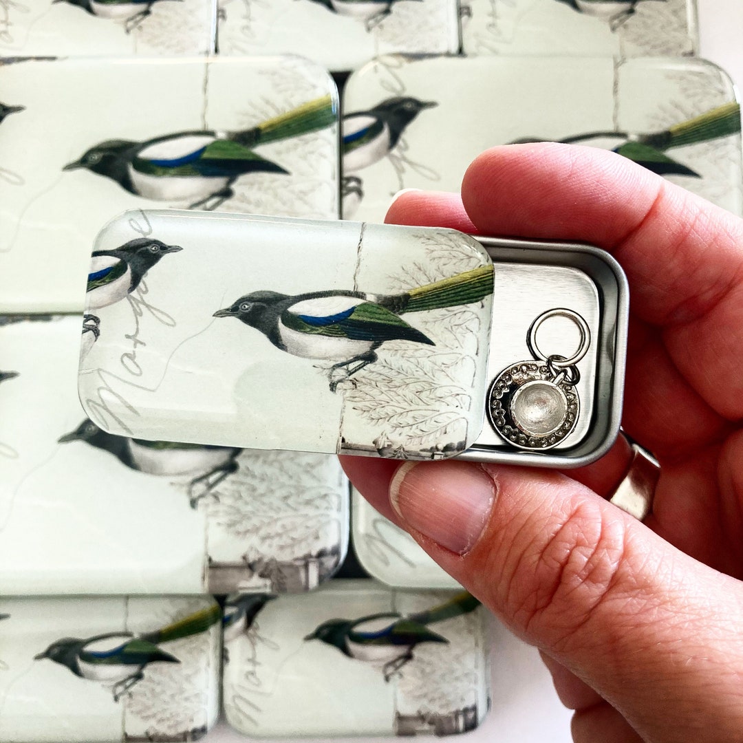 Magpie Tin SMALL, Notions Tin, Treasure Box, Jewellery Box (019) - Etsy