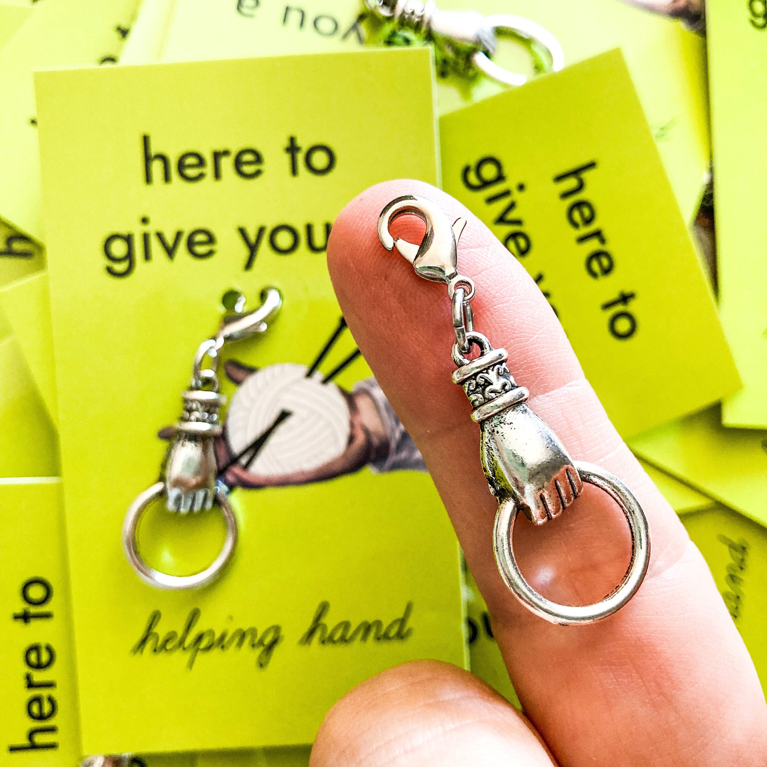 Helping Hand Stitch Marker and Progress Keeper - Etsy