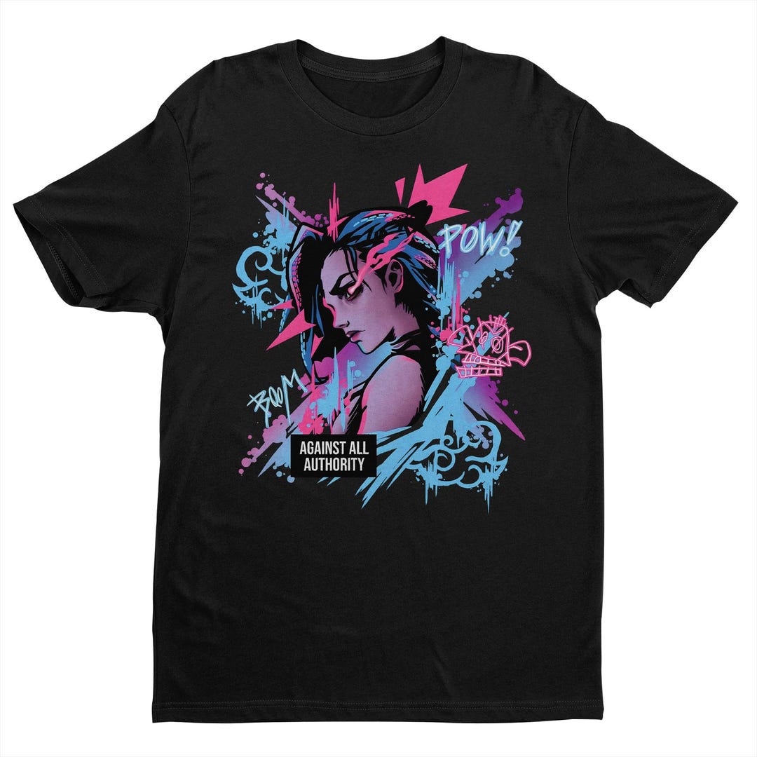 Graphic Jinx Arcane Shirt, Jinx Arcane Merch, League of Legends Shirt ...