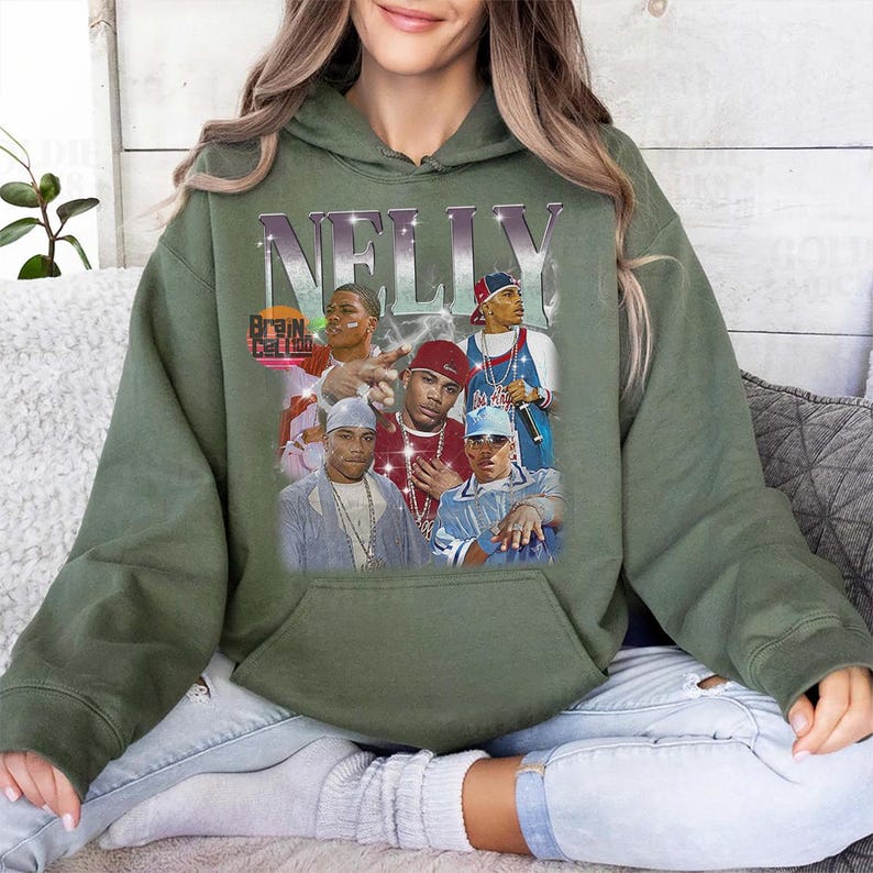Graphic Nelly Rapper Vintage 90s Bootleg T-shirt, Nelly Sweatshirt ...