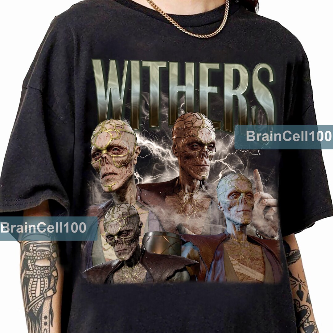 Graphic Withers Baldurs Gate 3 Vintage 90s Bootleg T-shirt, Withers ...