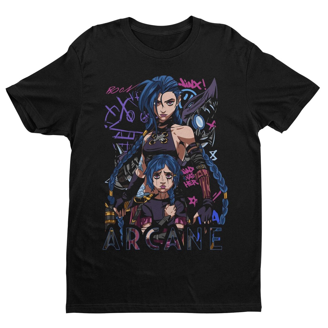 Jinx Arcane Shirt, Jinx Arcane Merch, League of Legends Shirt, LOL ...
