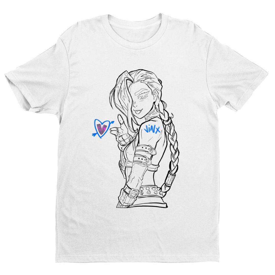 Jinx Graphic Shirt, Jinx Arcane Shirt, Jinx Arcane Merch, League of ...