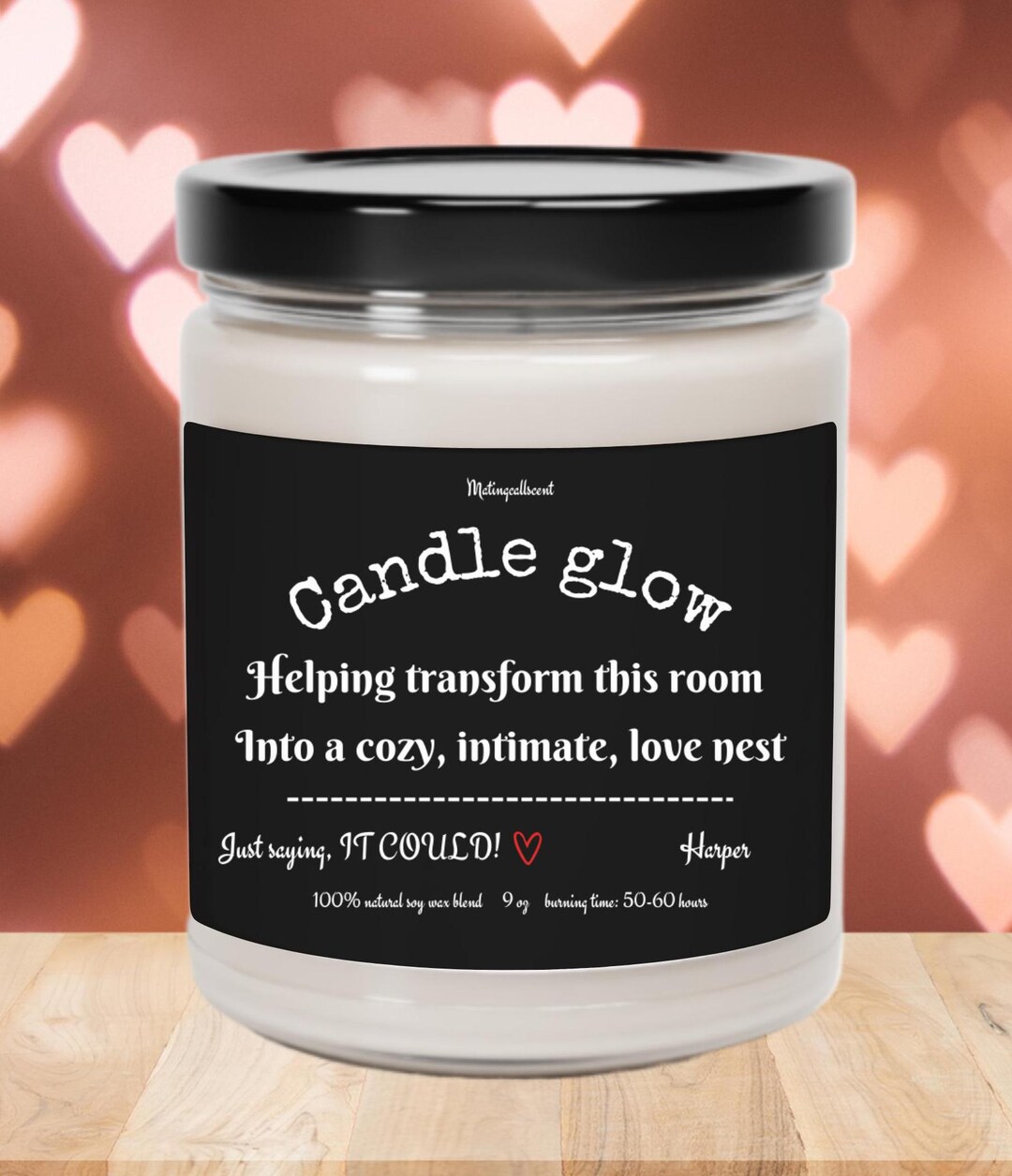 Personalized Intimate Love Nest Candle, Adult Naughty Humor Candle ...