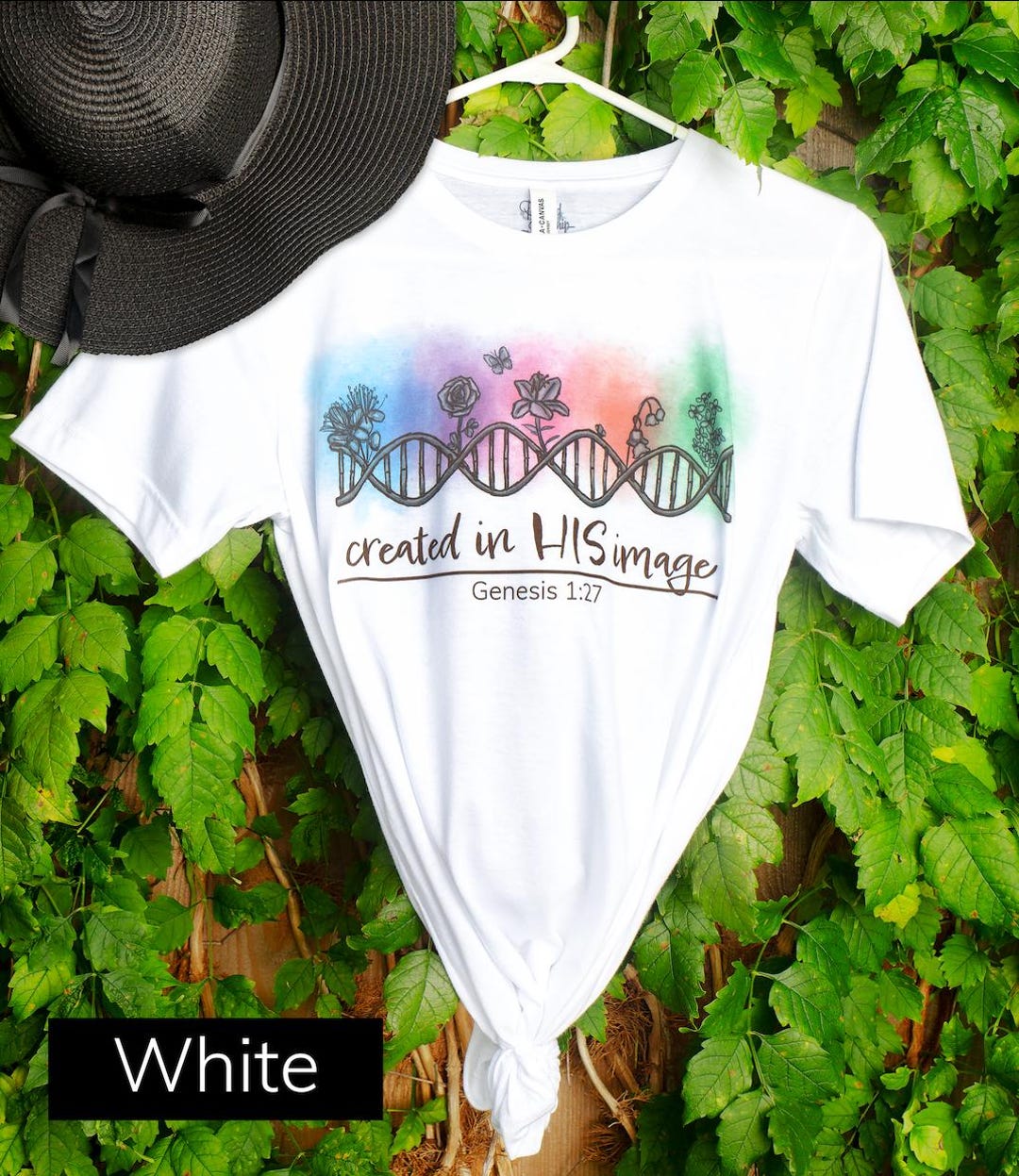 Created in His Image Christian Graphic Tee | Inspirational Youth Group ...