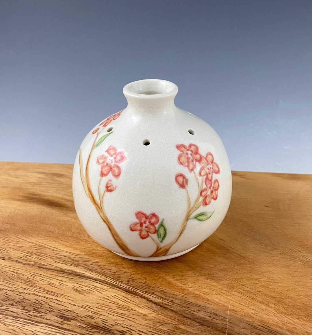 Porcelain Bud Vase, Pansy Pot, Essential Oil Reed Diffuser, Handmade ...