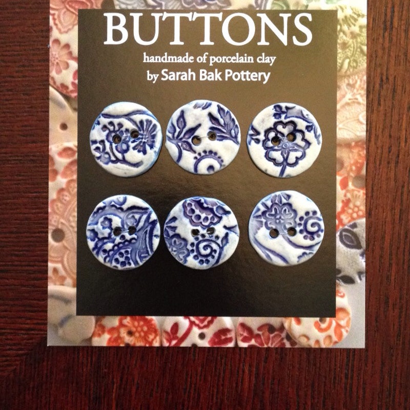 Porcelain Buttons - Etsy