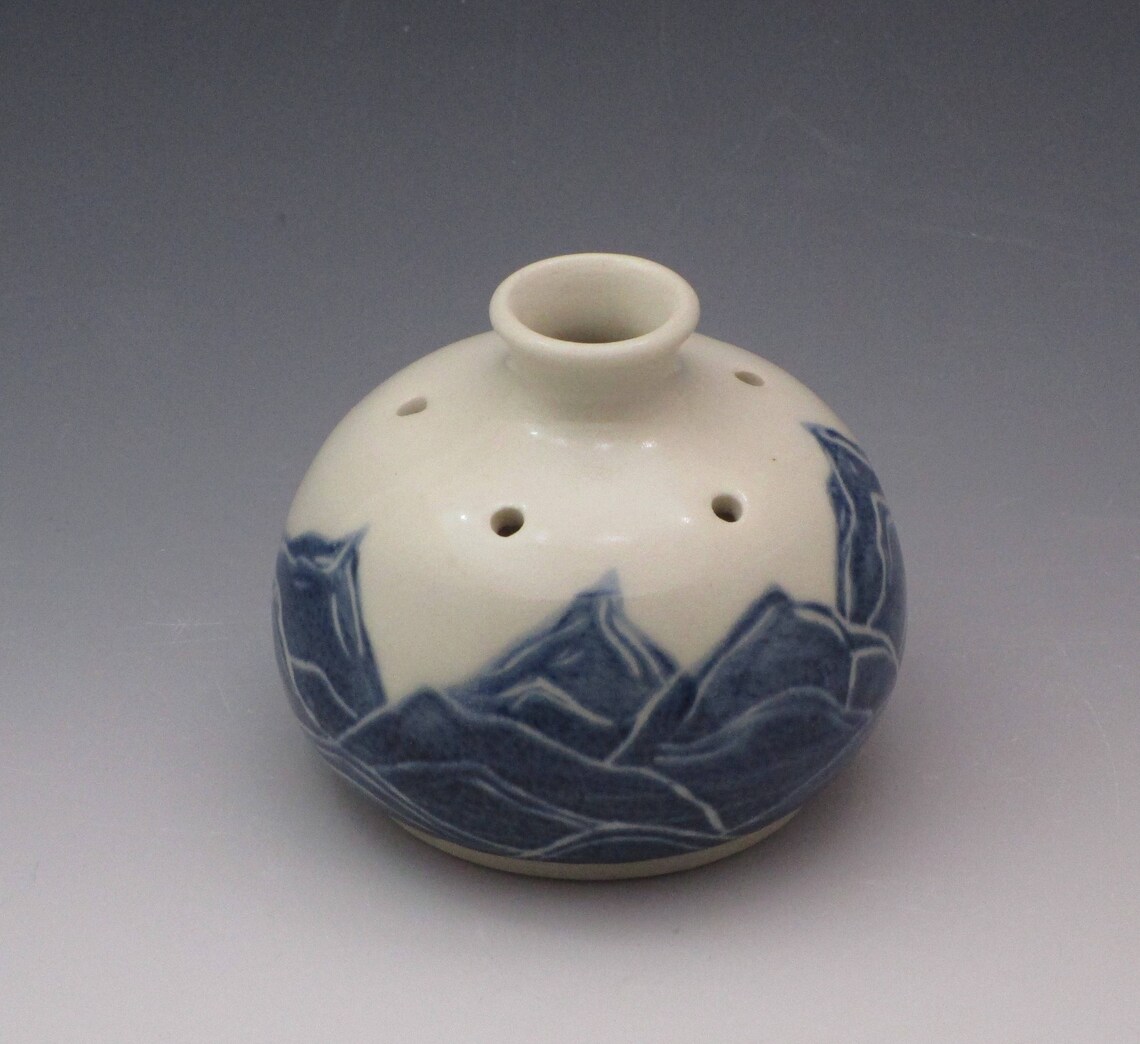 Ceramic Bud Vase Pansy Pot Essential Oil Reed Diffuser - Etsy