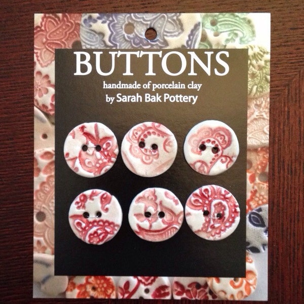 Porcelain Buttons - Etsy