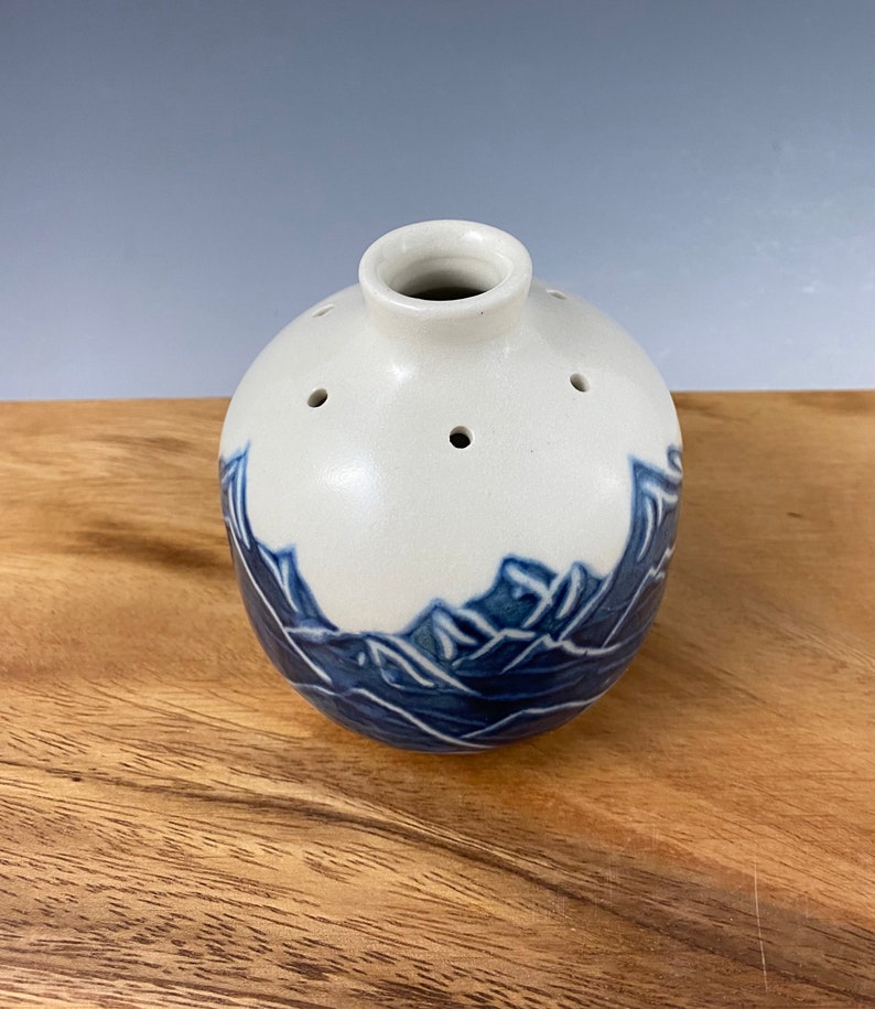 Ceramic Bud Vase Pansy Pot Essential Oil Reed Diffuser - Etsy