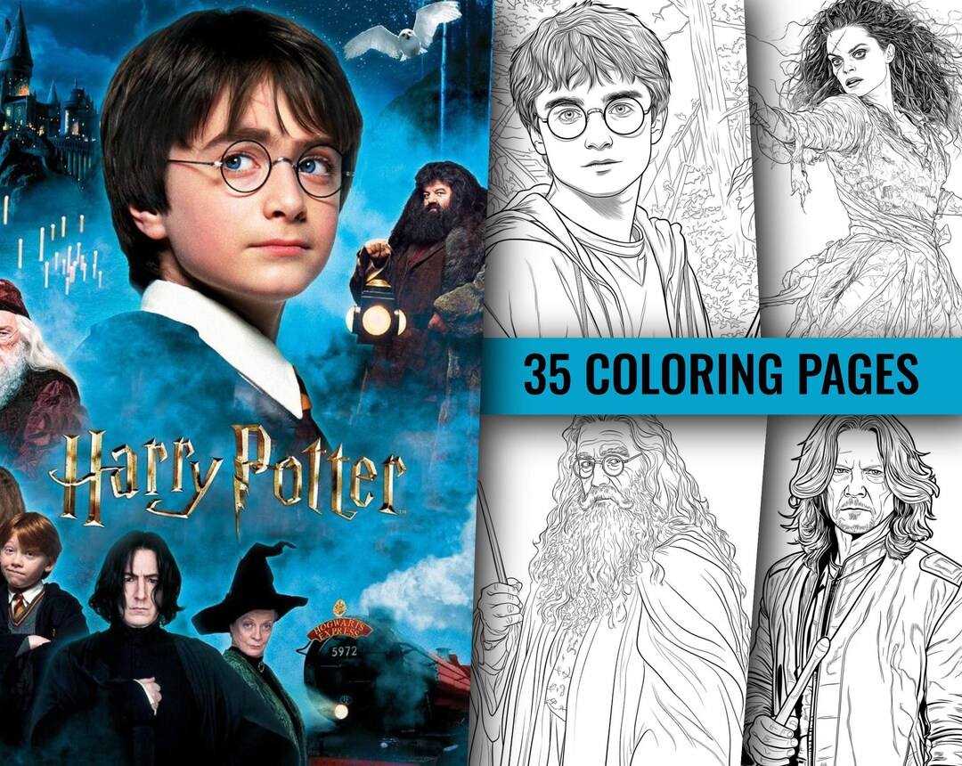 35 Harry Potter Characters Coloring Pages Original Harry Potter Series ...