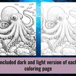 30 UNDERWATER KINGDOM Coloring Pages Adult and Kids Coloring Book ...