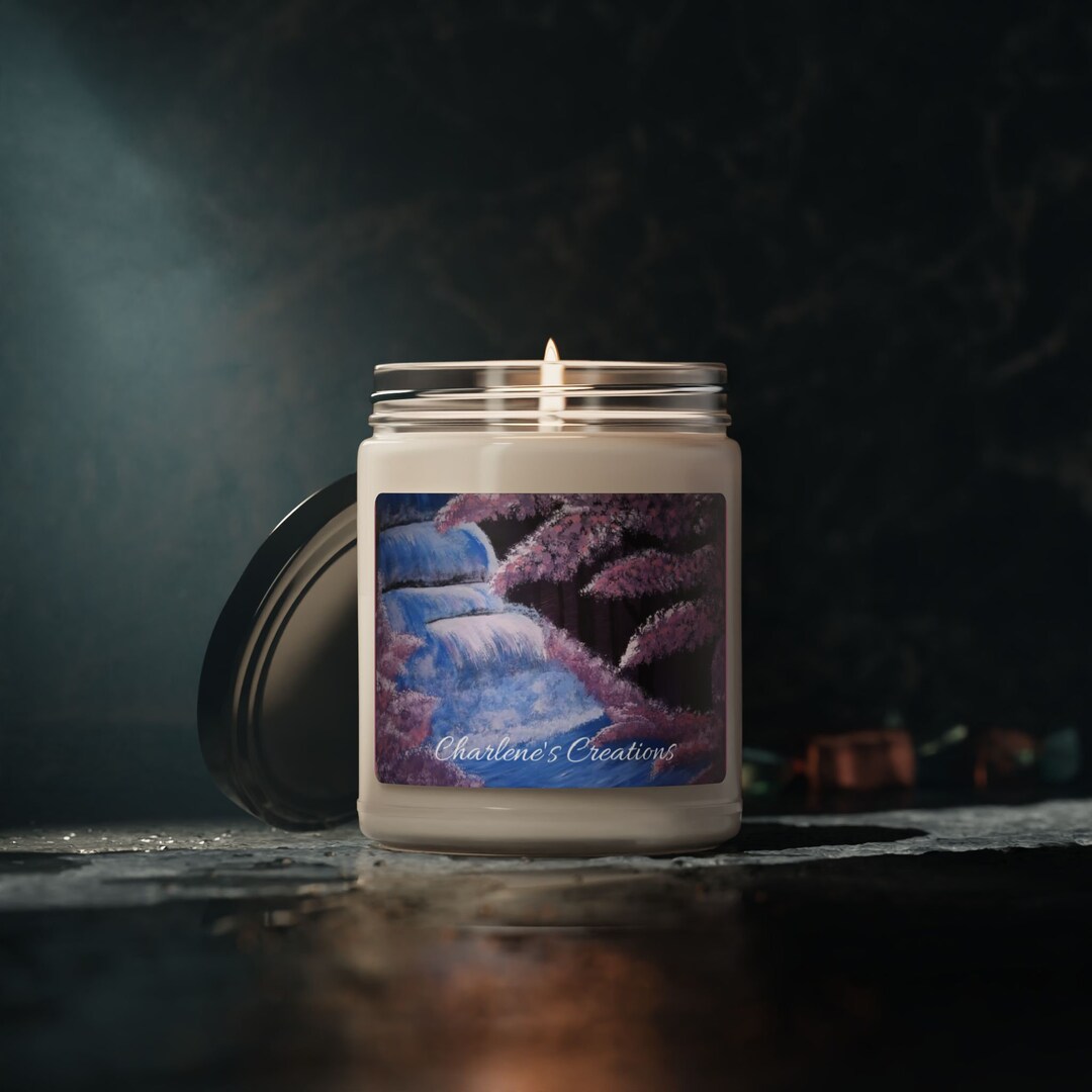 Cherry Blossom Waterfalls Scented Soy Candle, 9oz - Etsy
