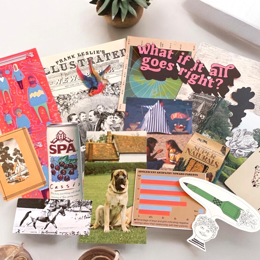 Mystery Collage Pack: 20 Pages & 10 Clippings! - Etsy