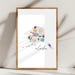 Alaska Floral Map Printable Wall Art, Digital Download, the Last ...