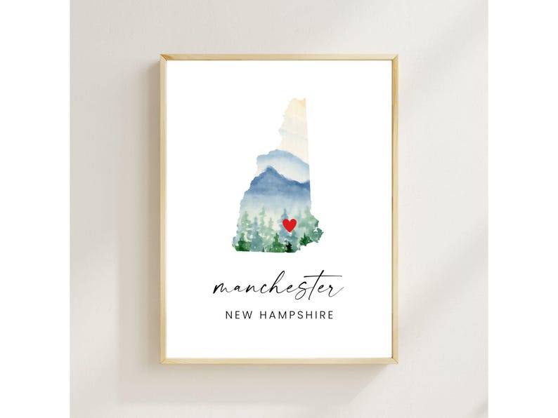 Custom 50 States and City Wall Art Personalize 50 States Digital Wall ...