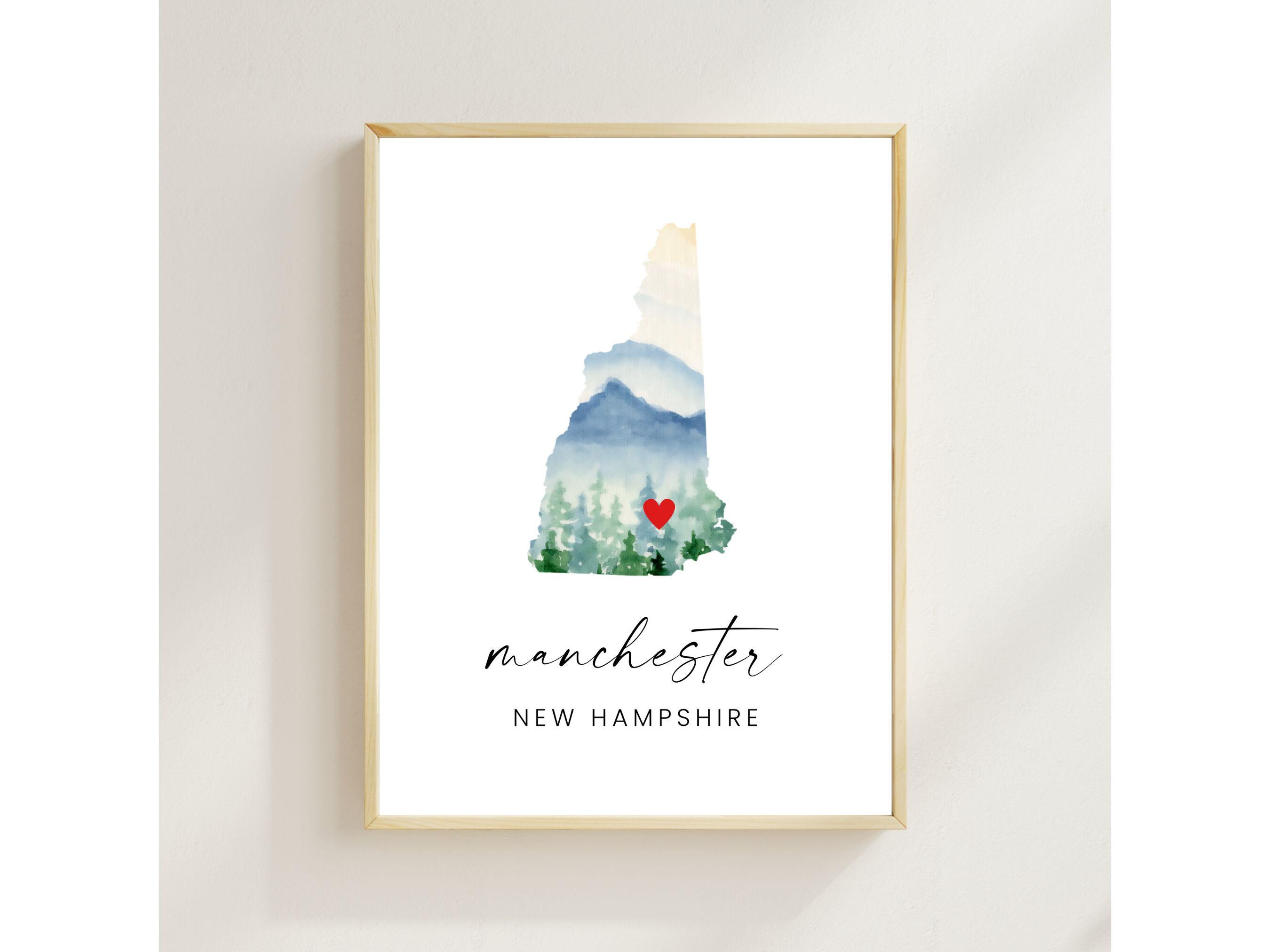 Custom 50 States and City Wall Art Personalize 50 States Digital Wall ...