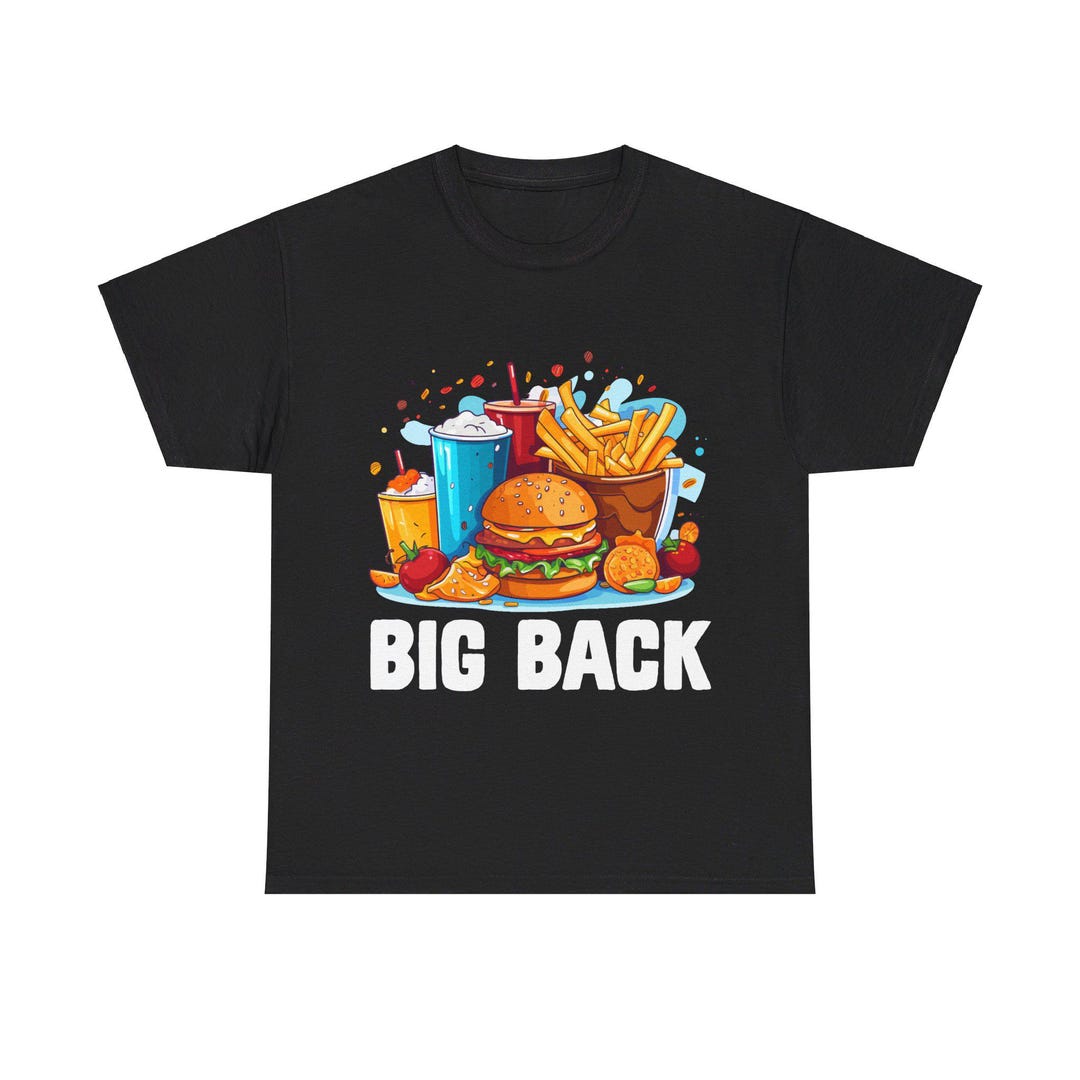 BIG BACK SHIRT - Funny Back Shirt, Trendy Front and Back Shirt, Back ...