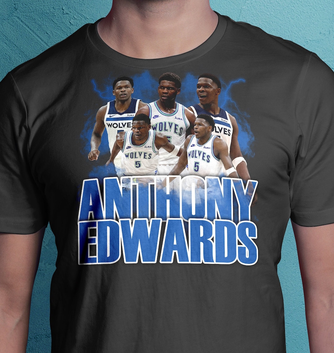 Anthony Edwards T Shirt Design PNG Instant Download Anthony Edwards Fan ...