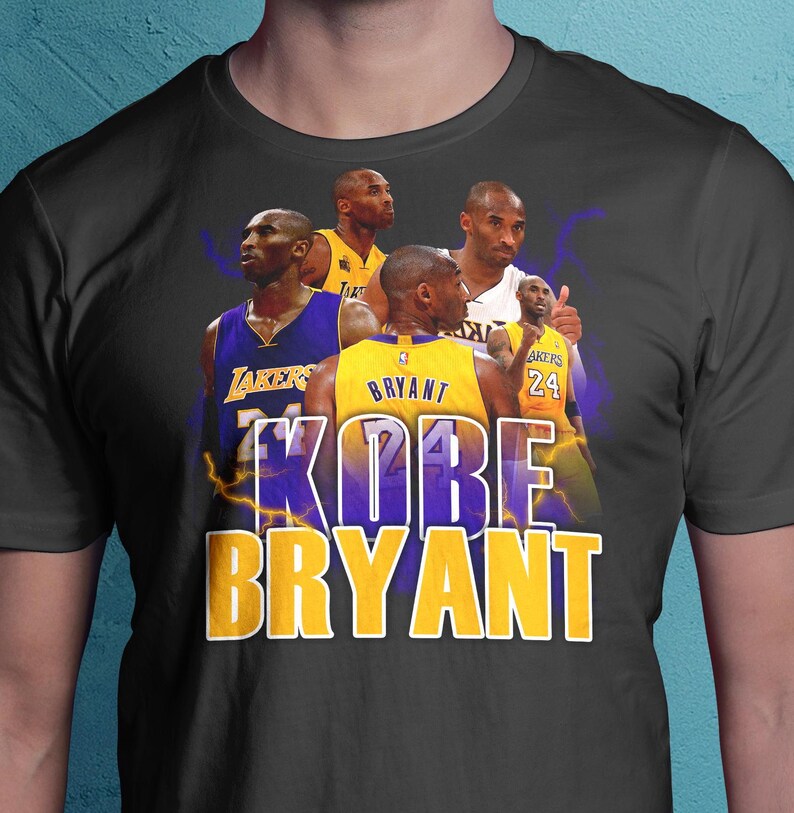 Kobe Bryant T Shirt Design PNG Instant Download Kobe Bryant Fan Tshirt ...
