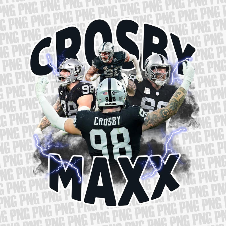 Maxx Crosby T Shirt Design PNG Instant Download Maxx Crosby Fan Tshirt ...
