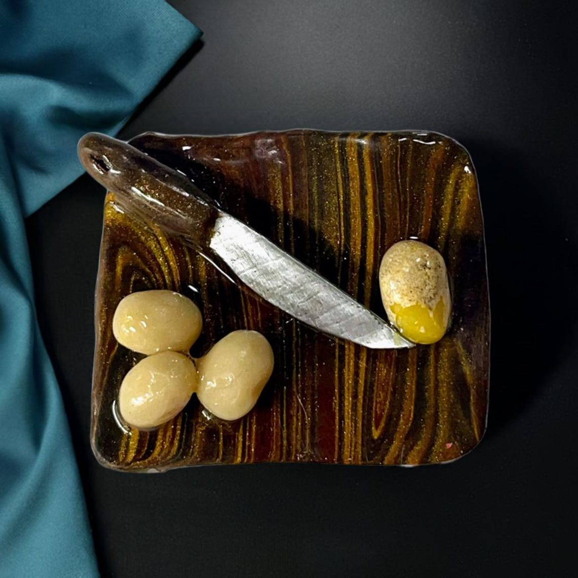 Handmade Polymer Clay Peeled Potato Food Fridge Magnet | Food Kitchen ...