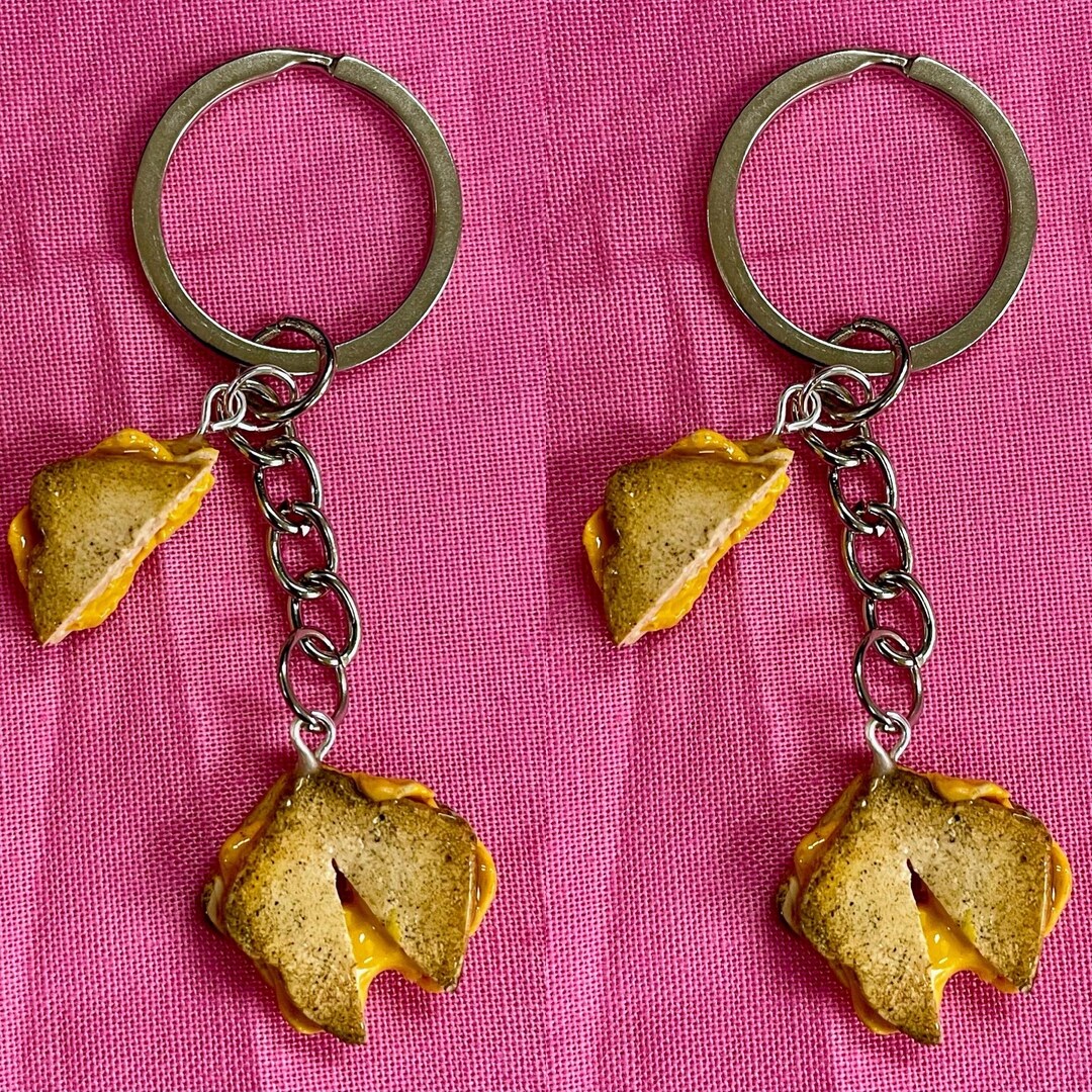 Miniature Food Keychain | Grilled Cheese Sandwich Food Keychain | Fun ...