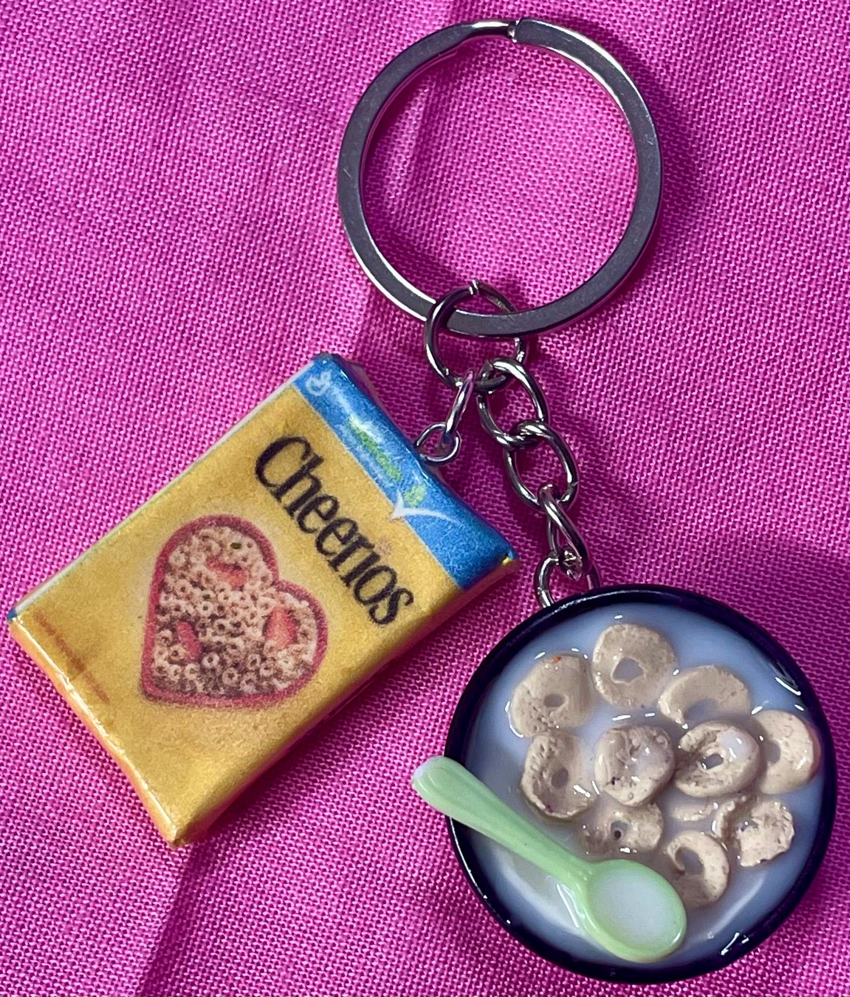 Miniature Food Keychain | Cheerios Cereal Food Keychain |fun Keychains ...