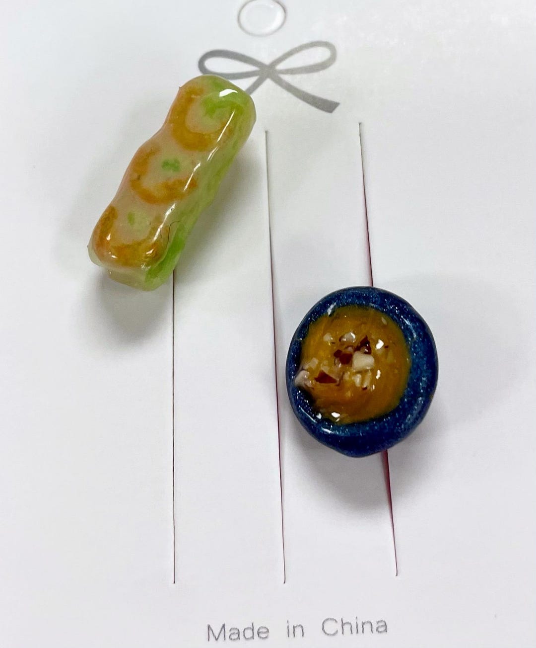 Food Pins| Spring Rolls Food Pins |realistic Fake Miniatures | Handmade ...