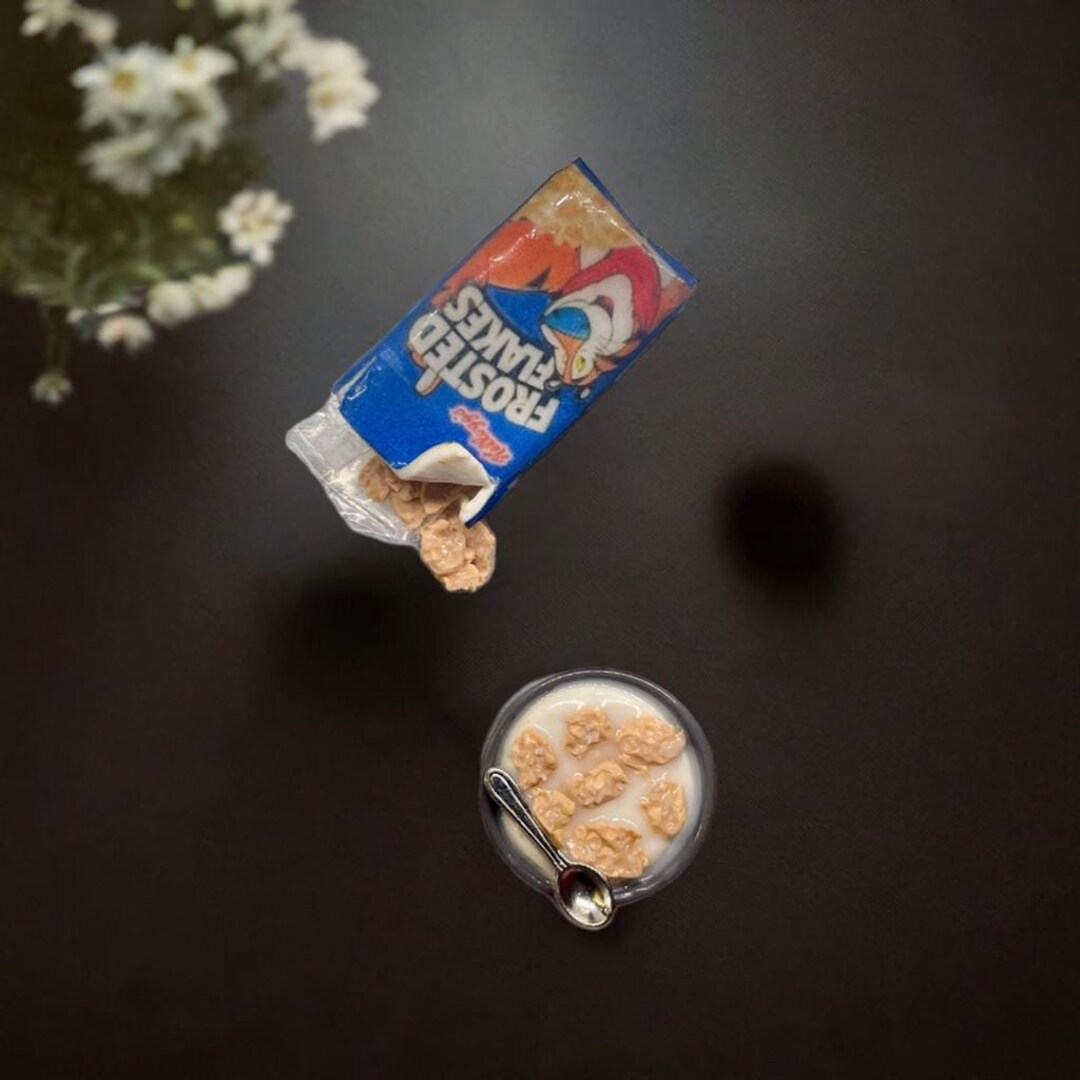 Handmade Frosted Flakes Cereal Food Magnet | Fake Food Decor - Etsy