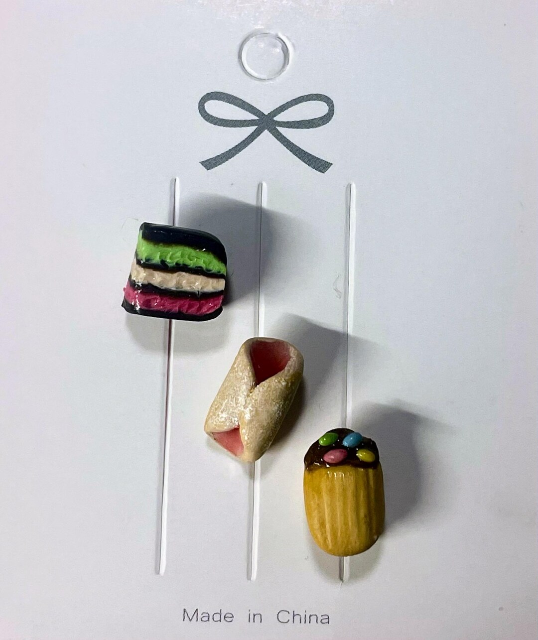 Food Pins| Italian Cookie Pins |pastry Pins | Handmade Gift | Dessert ...