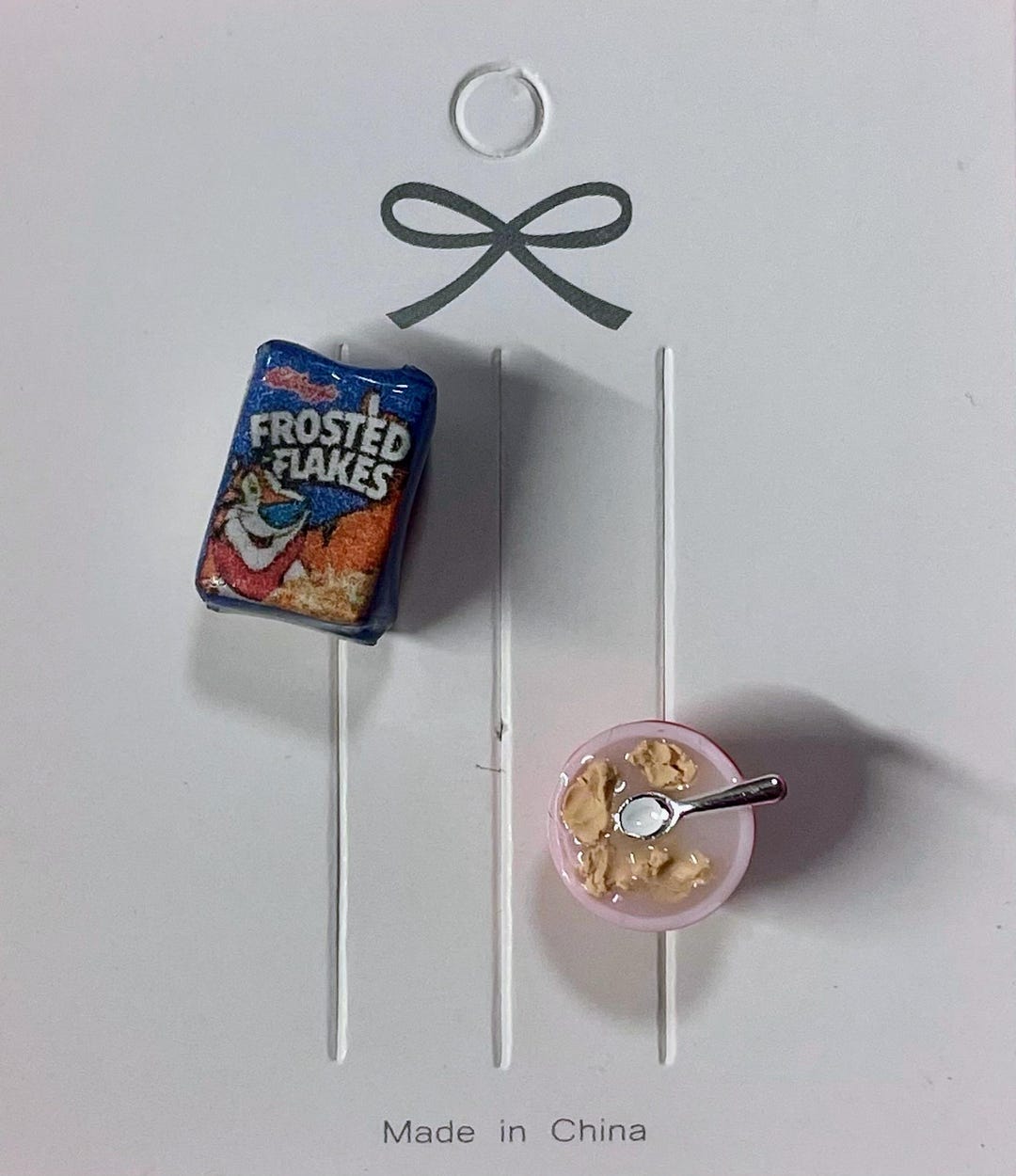 Food Pins Frosted Flakes Cereal Food Pin Handmade Gift Fake Food Mini ...