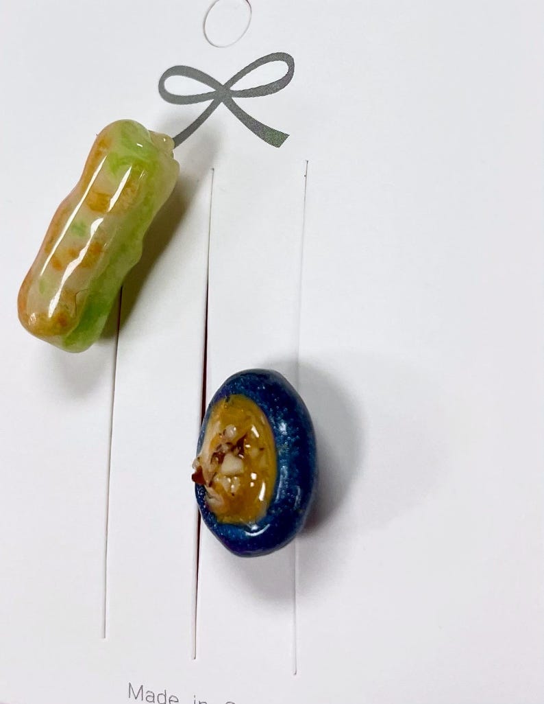 Food Pins| Spring Rolls Food Pins |realistic Fake Miniatures | Handmade ...