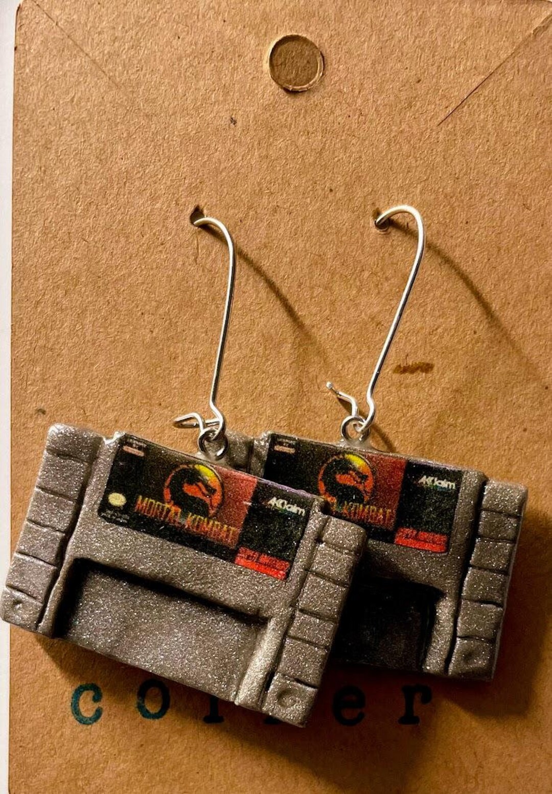 Gamer Earrings Mortal Kombat Super Nintendo Game Earrings Gamer ...