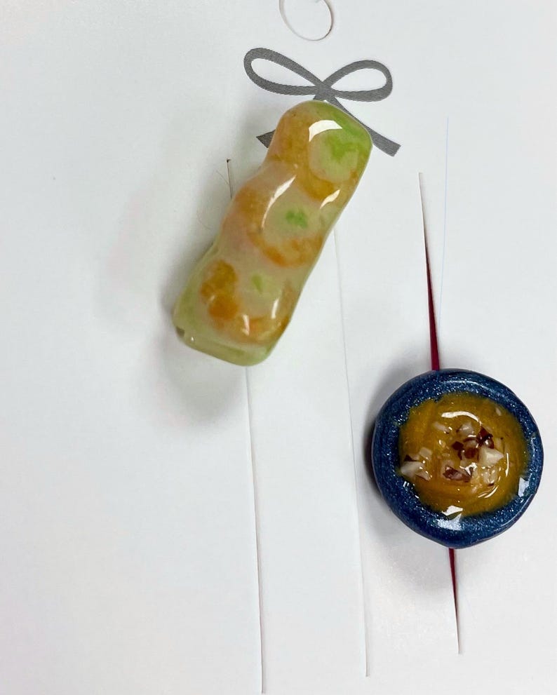 Food Pins| Spring Rolls Food Pins |realistic Fake Miniatures | Handmade ...