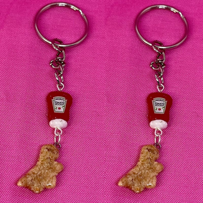 Realistic Chicken Nugget Keychain - Etsy