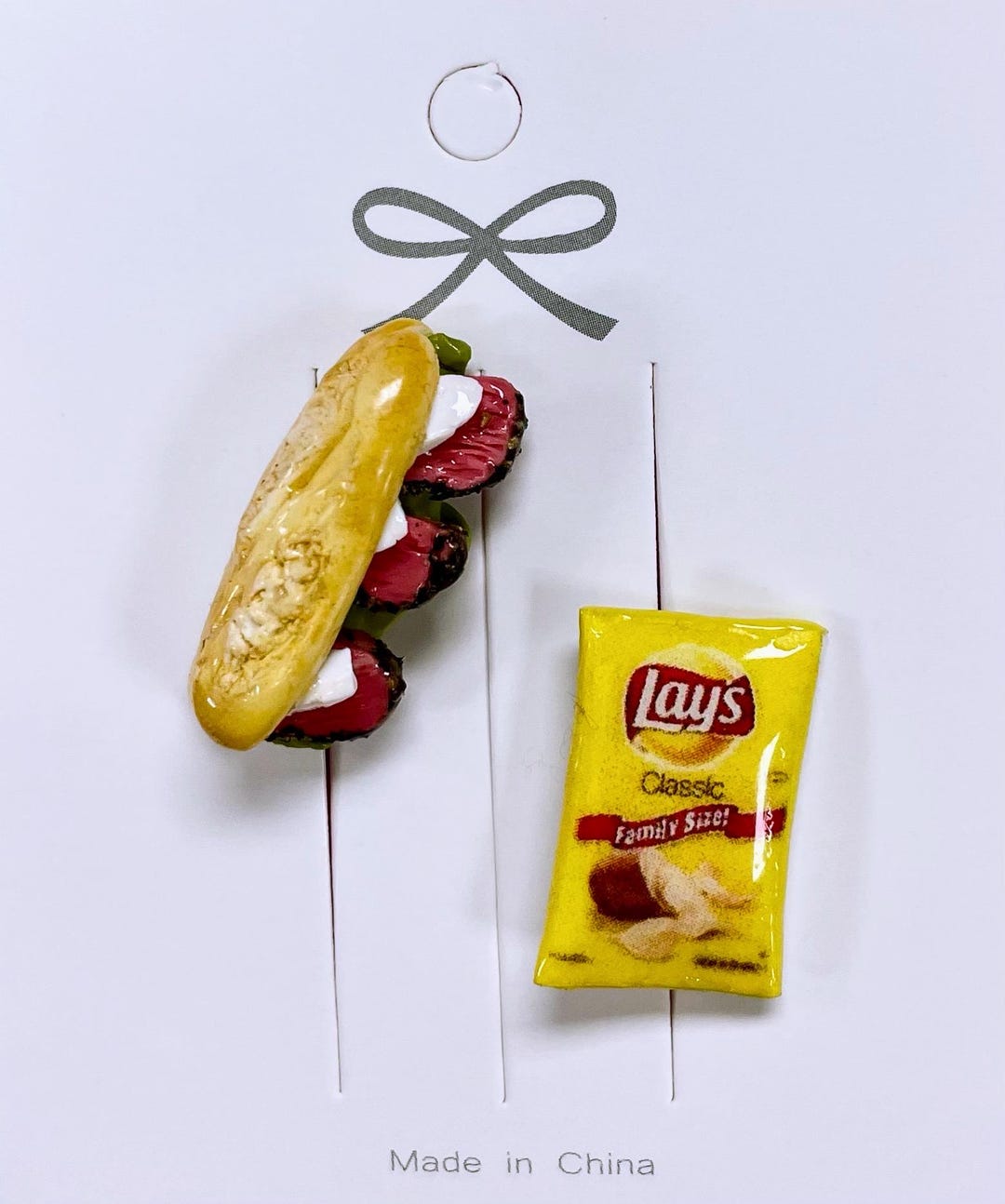 Food Pins Deli Sandwich Food Pins realistic Fake Miniatures Handmade ...