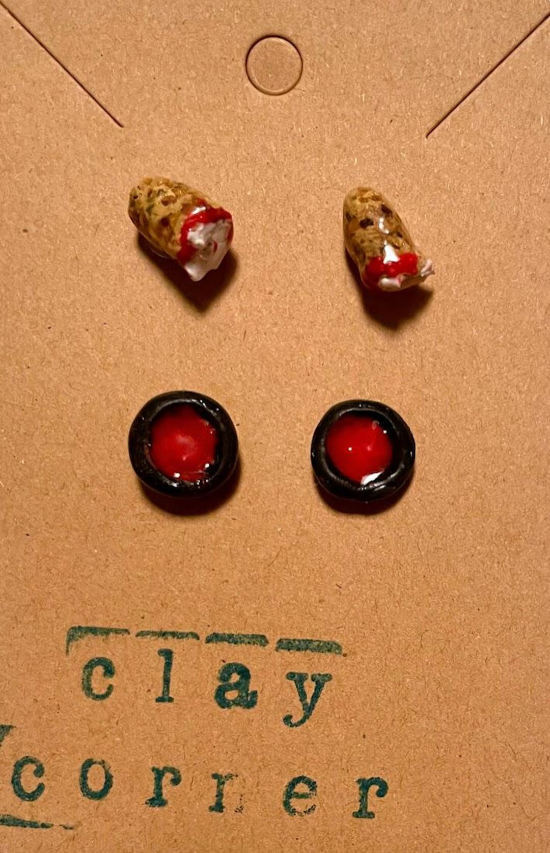Miniature Food Jewelry | Mozzarella Sticks & Marinara Sauce Food ...