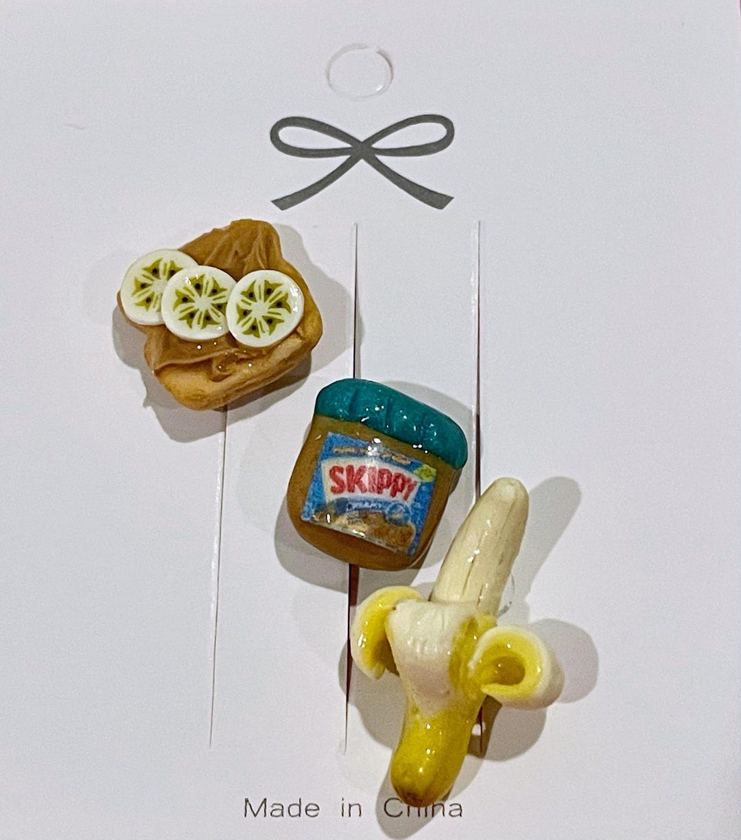 Food Pins Peanut Butter & Banana Sandwich Food Pin realistic Fake ...